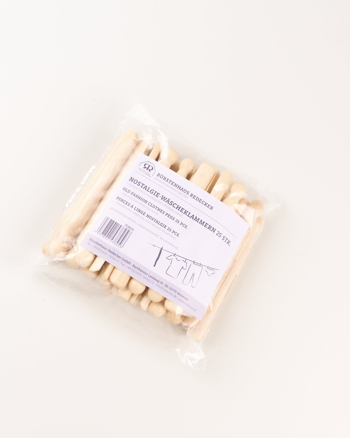 Round wooden clothes pegs - plastic and metal free – HEKNE